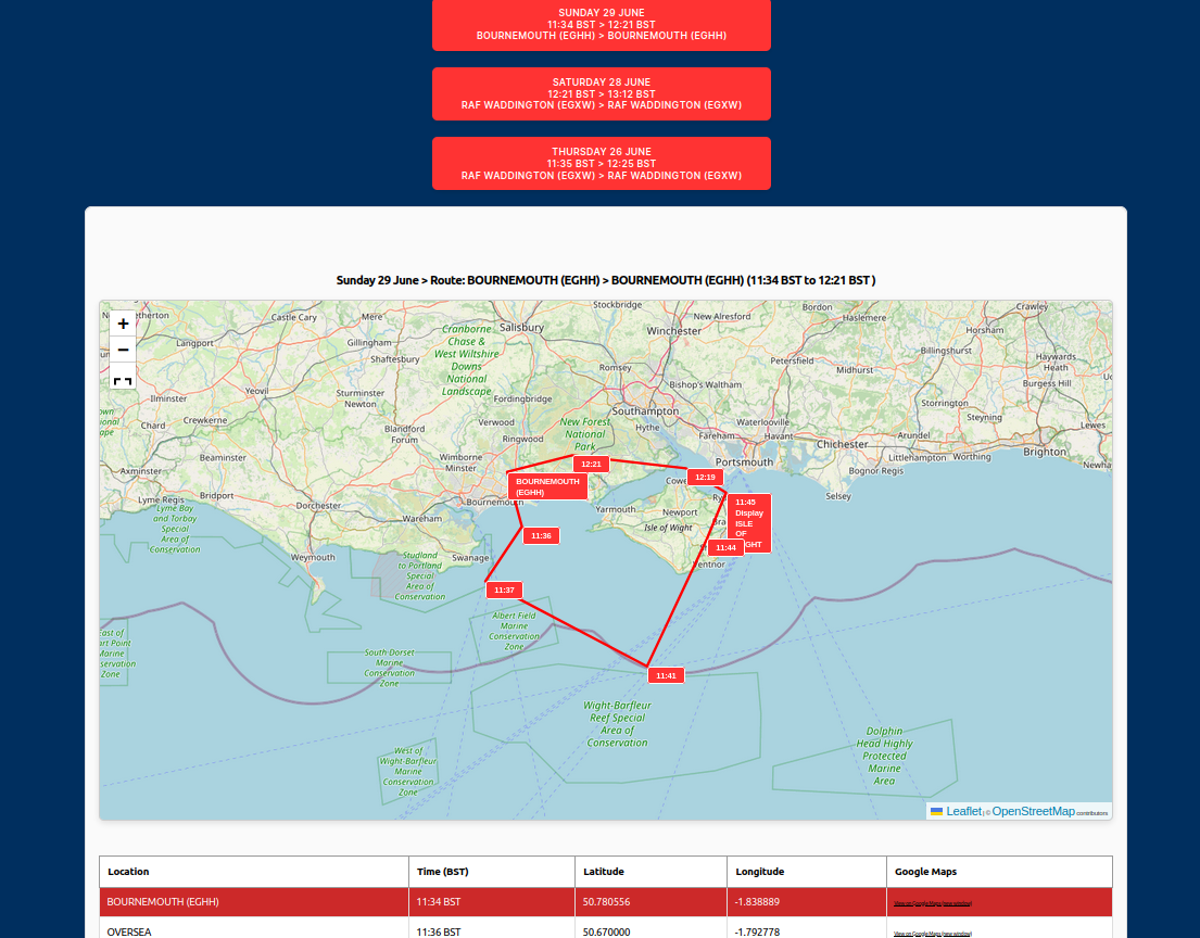Bases | RAFRedArrows.co.uk